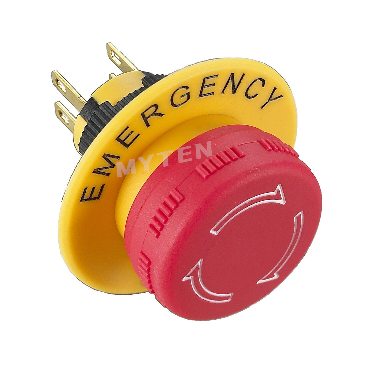 Button Switch Emergency Stop Button for AGV 16mm Multi Colors Round Sh ...